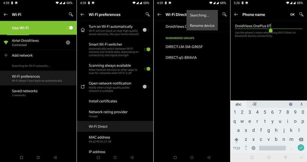 Change Device Name on Android for WiFi / Bluetooth / Hotspot - DroidViews
