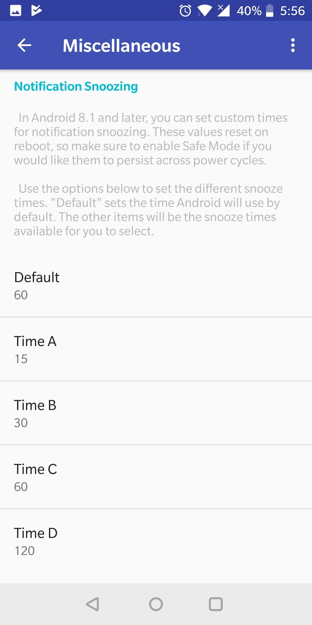 Customize Notification Snooze Duration on Android 8.1 Oreo - DroidViews