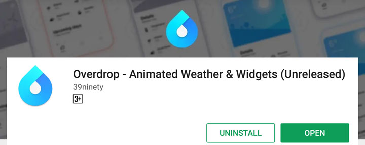 Overdrop - A Minimal Weather App With Stylish Widgets - DroidViews Overdrop - A Minimal Weather App With Stylish Widgets - DroidViews