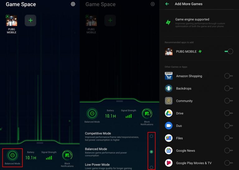 Change Performance Mode in Color OS Game Space App - DroidViews