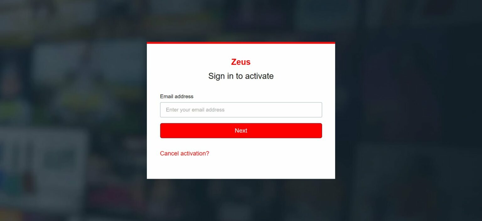 The Zeus Network: How To Activate It For Streaming - DroidViews